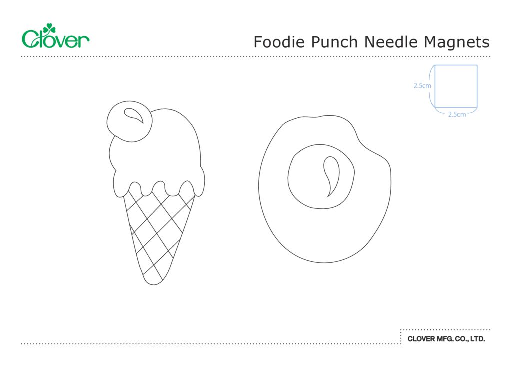 Foodie Punch Needle Magnets – Home