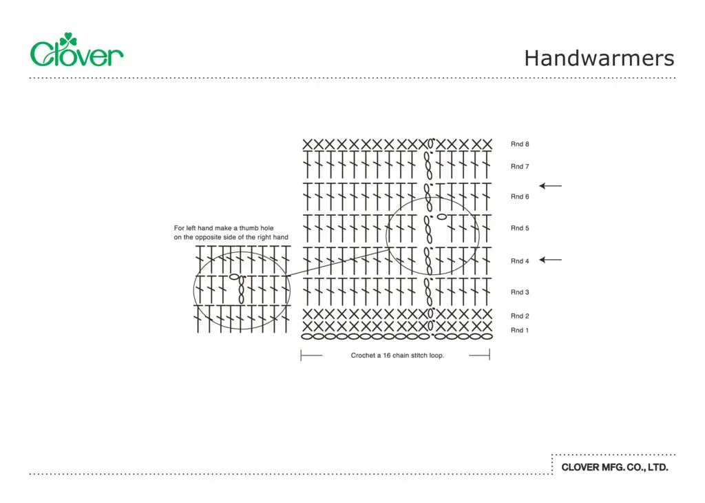 Handwarmers - Crocheting - Projects - CLOVER