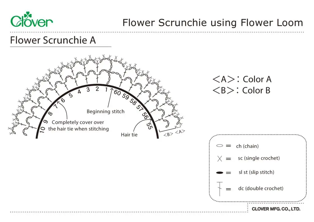 Flower Scrunchie using Flower Loom - Craft - Projects - CLOVER
