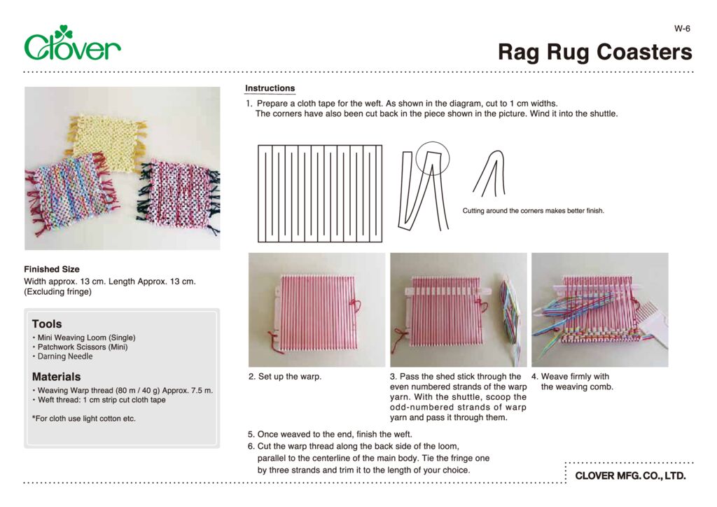 Rag Rug Coasters – Home