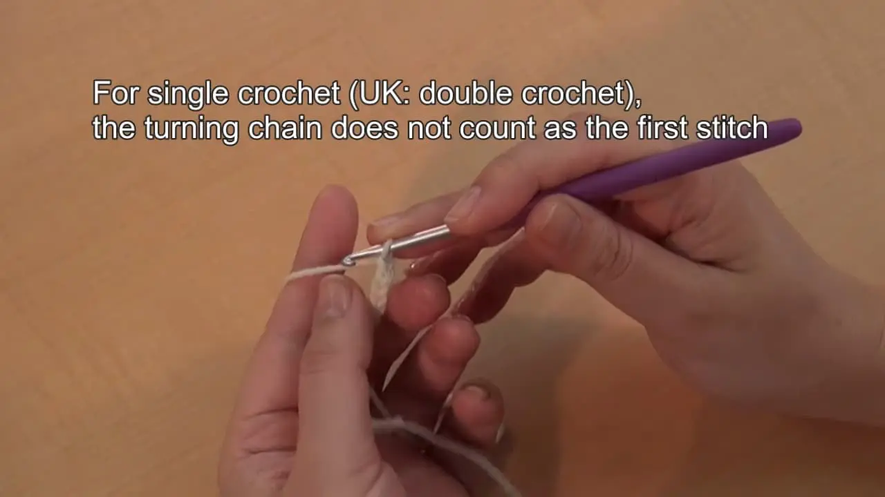 Basic Crochet Stitches – (2) Single crochet (UK: Double crochet ...